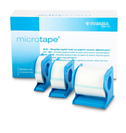 TOSAMA FLASTER MICROPORE , 2,5 cm X 9,1 m - Cvit likarije