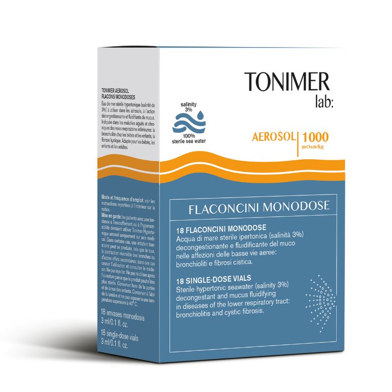 TONIMER lab: AEROSOL MONODOZE 1000 mOsm/kg, 18×3 ml - Cvit likarije