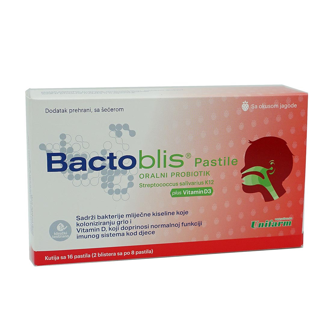 Bactoblis pastile oralni probiotik plus vitamin D3, 16 komada, sa ...